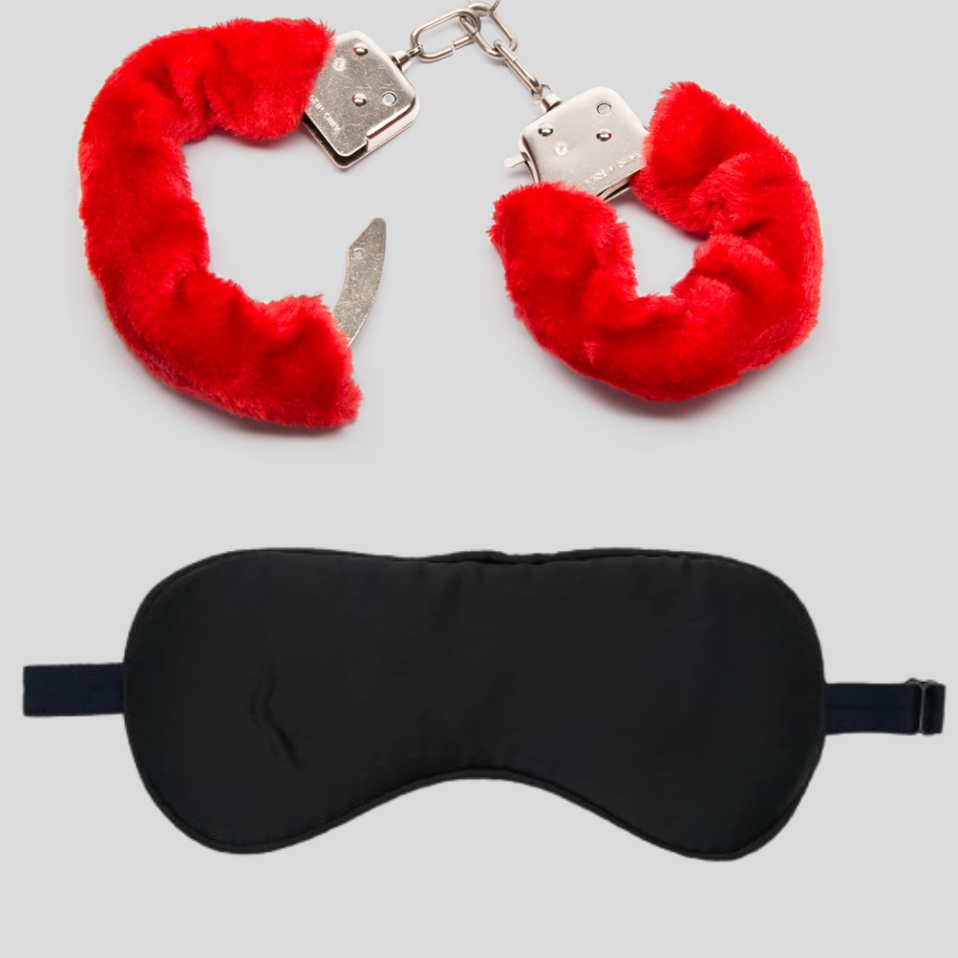 Handcuffs And Blindfold For Couples – Handcuff & Eye Mask Pack ...