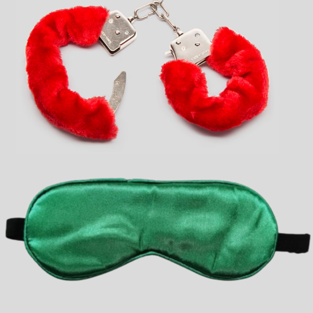 Handcuffs And Blindfold For Couples – Handcuff & Eye Mask Pack ...